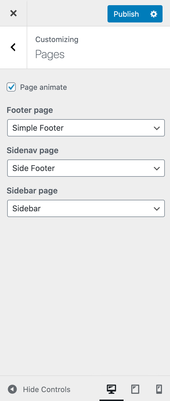 Customize – AVtheme